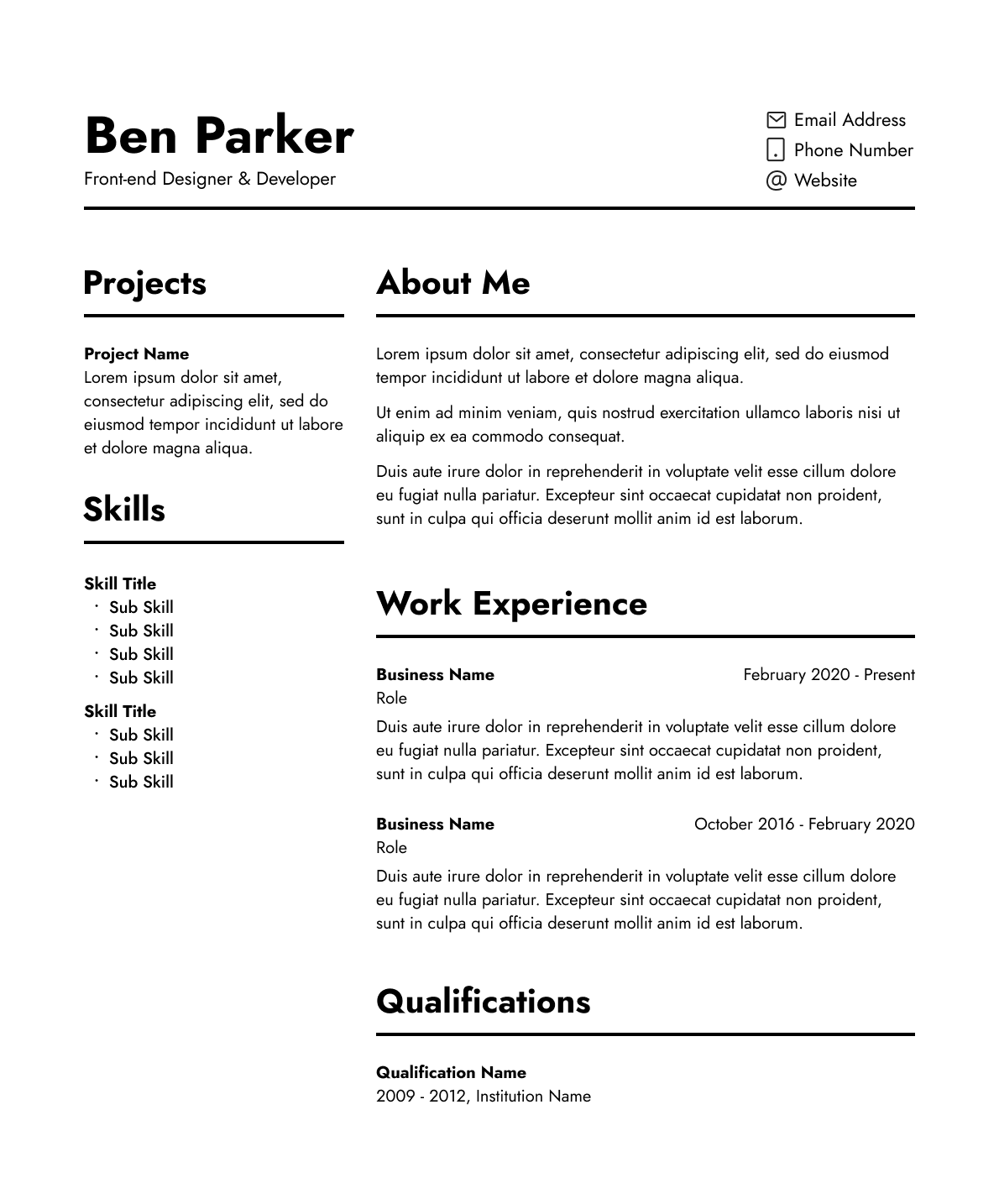 Super CV - Build your job winning CV with our templates and online builder